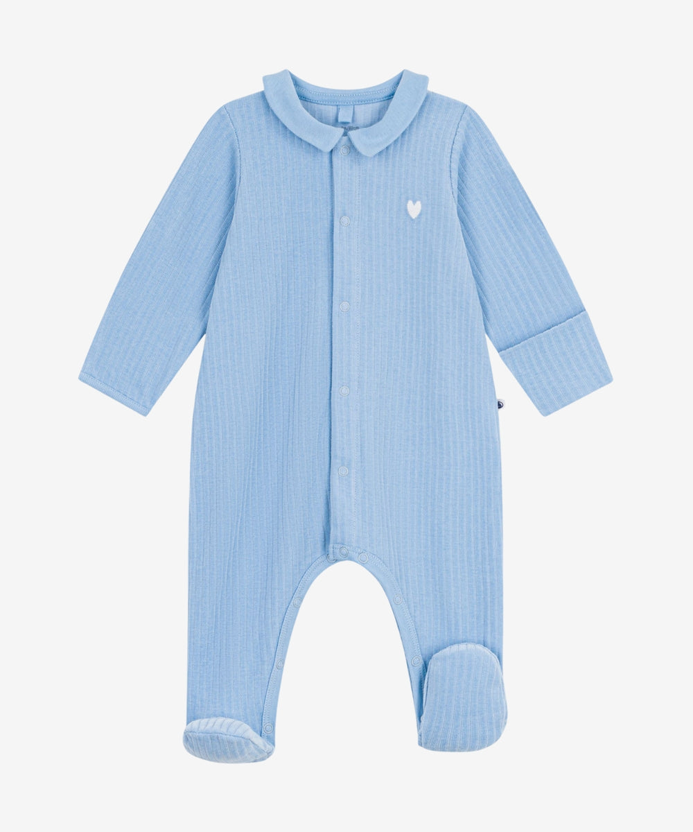 Petit Bateau Velour Sparkedragt m/Fødder og Krave – Flo | Kalle ...