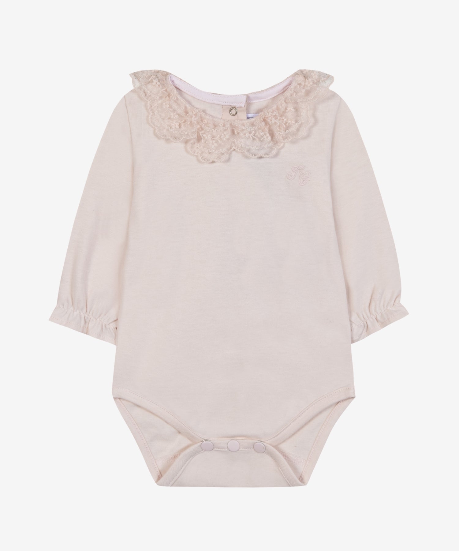 Tartine et Chocolat Bodystocking m/Flæsekrave - Rose Pale | Kalle ...