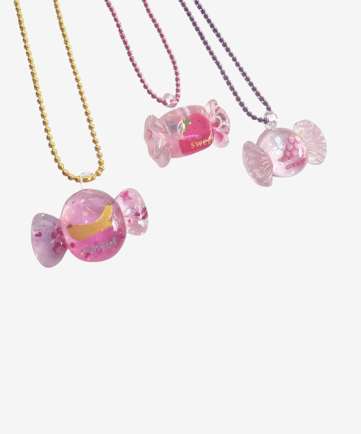 Pop Cutie Gacha Crystal Apple Halskæde - Multi | Kalle Børnetøj & Sko